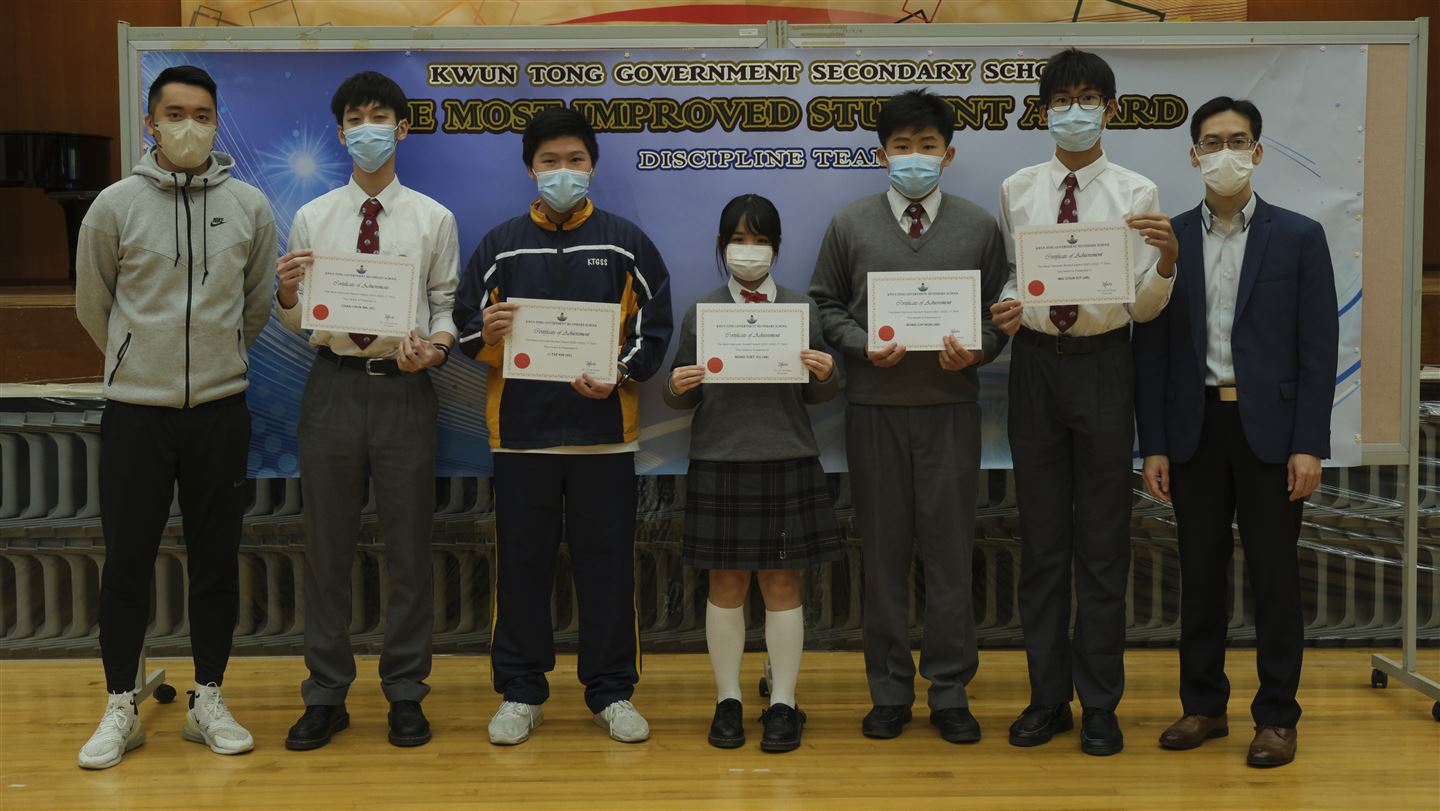 The most improved student award